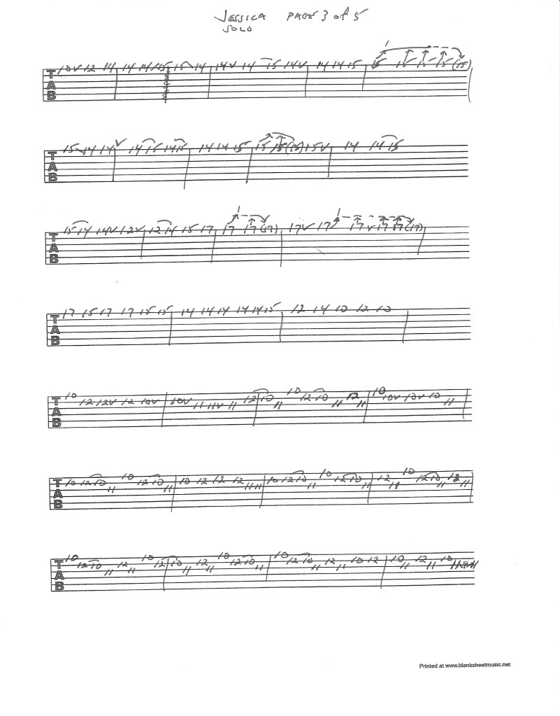 Allman Brothers – Jessica guitar solo lesson half-speed with tab | Rick ...